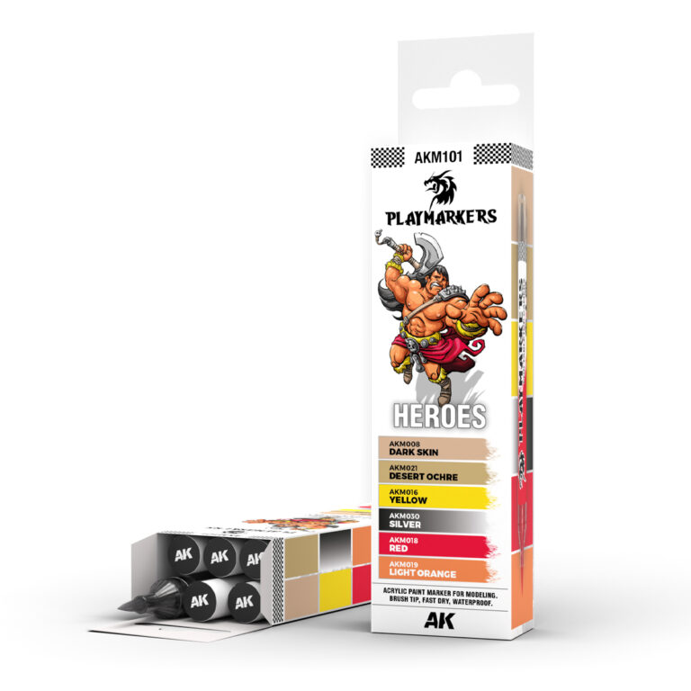 AK Interactive Playmarkers Set Pack of 6 Heroes Playmarker Set M101 ...