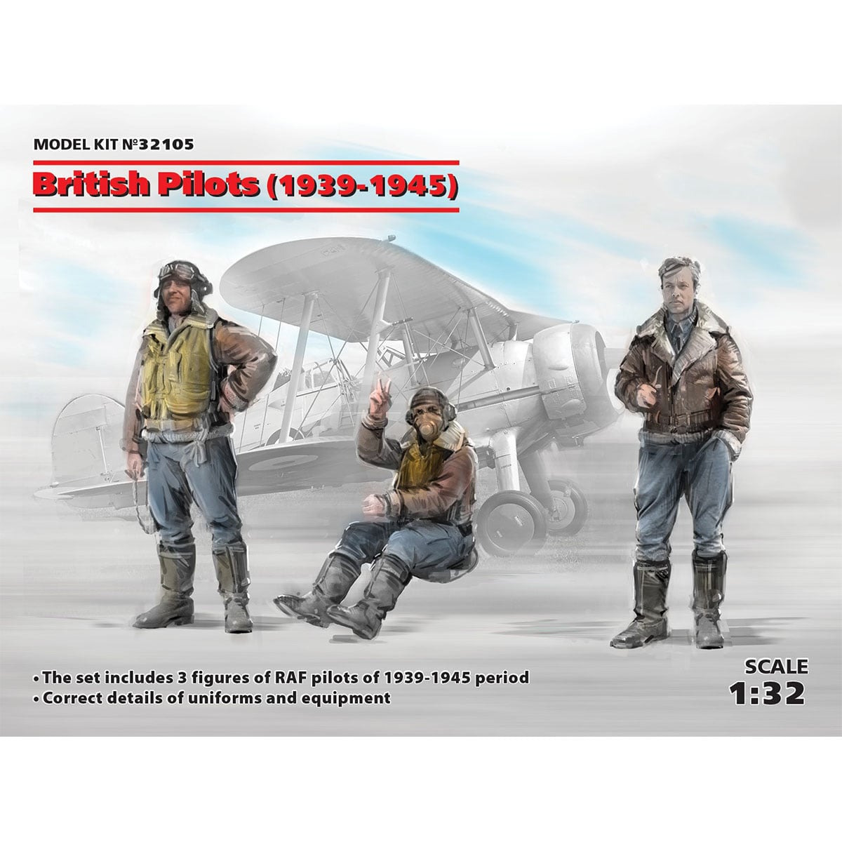 ICM British Pilots 1939-1945 with 3 Figures 1/32 Scale 32105 • Canada's ...