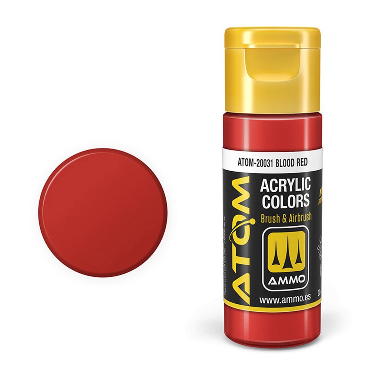 ATOM Color Acrylic Paint Blood Red ATOM-20031 • Canada's largest ...
