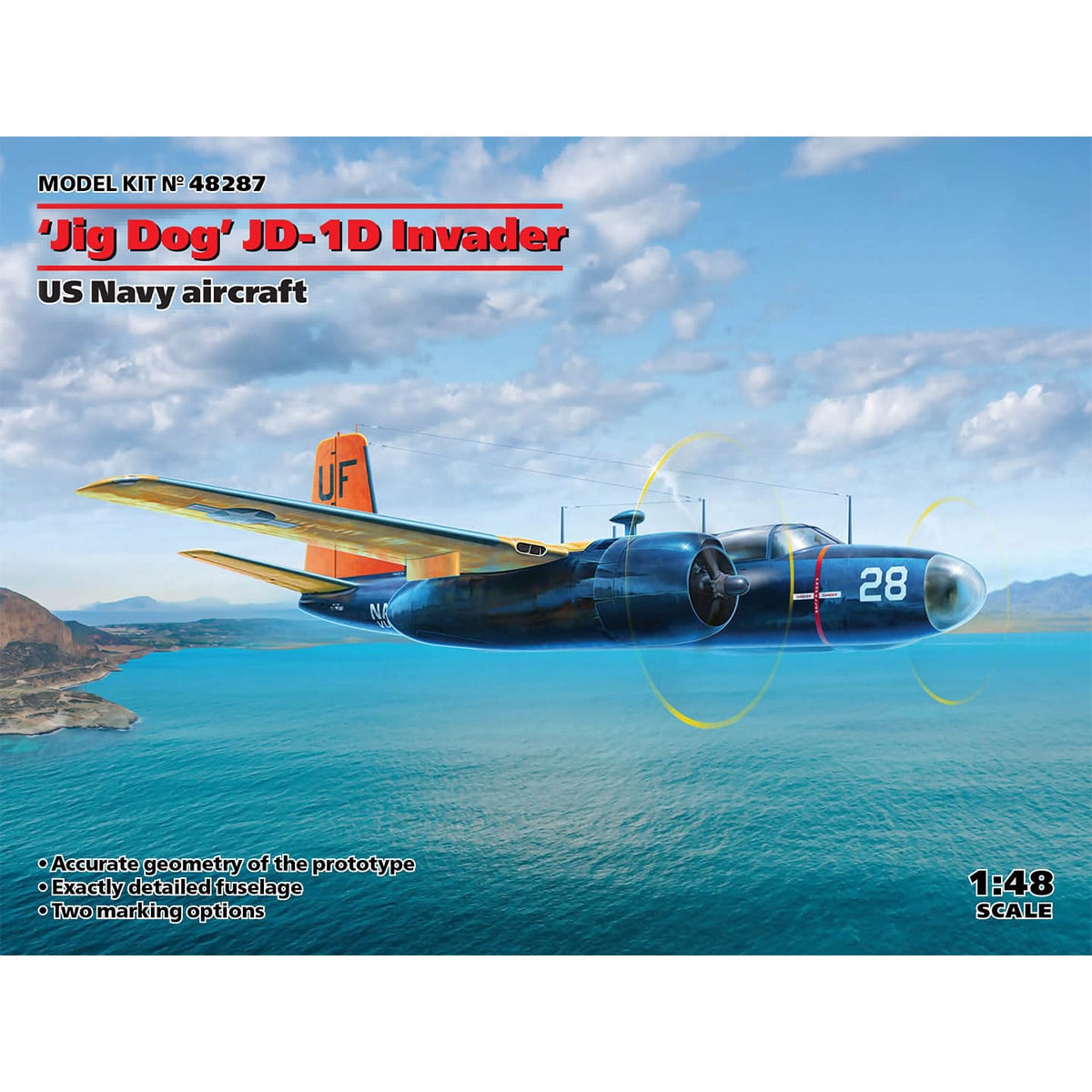 ICM Jig Dog JD-1D Invader US Navy aircraft 1/48 Scale 48287 • Canada's ...