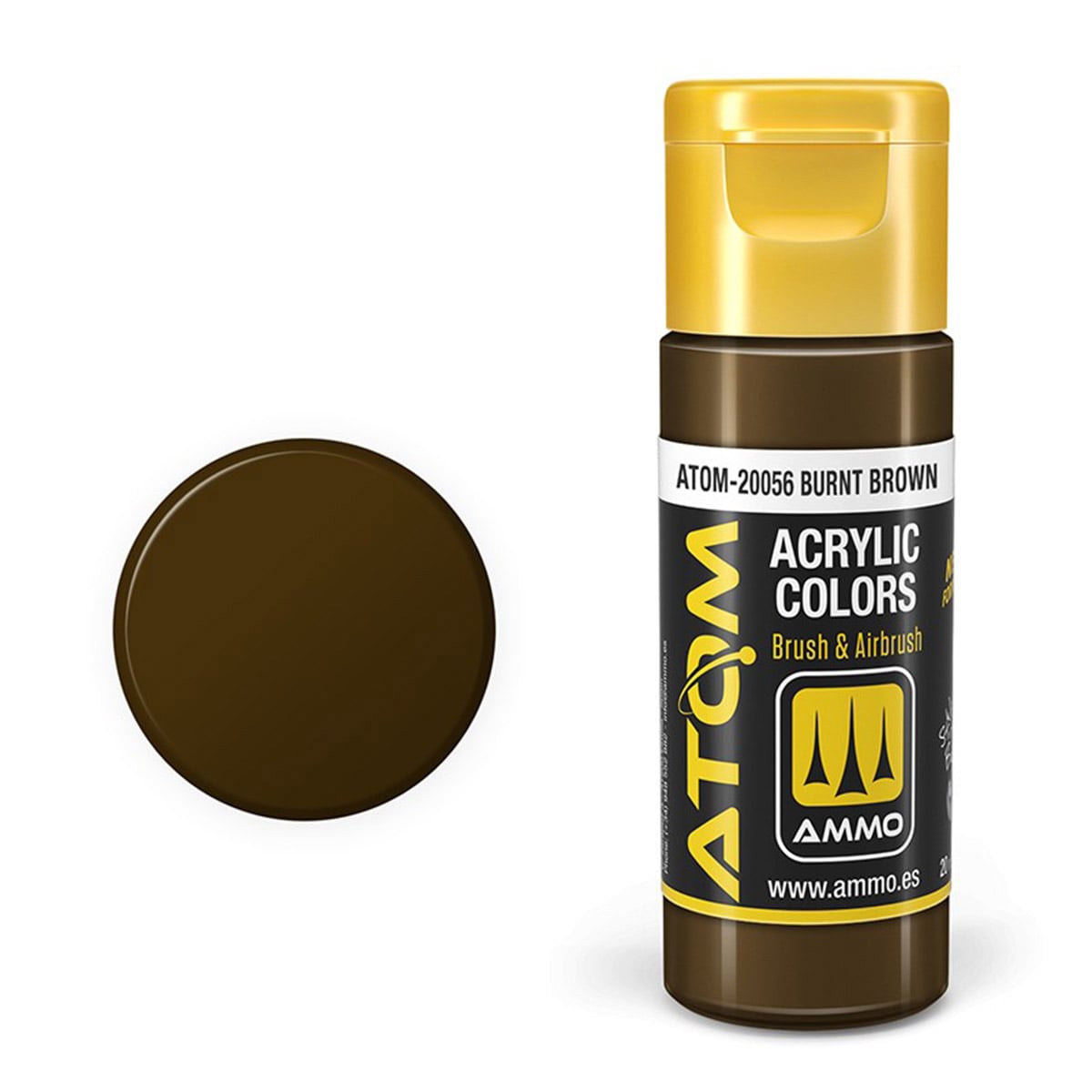 ATOM Color Acrylic Paint Burnt Brown ATOM-20056 • Canada's largest ...