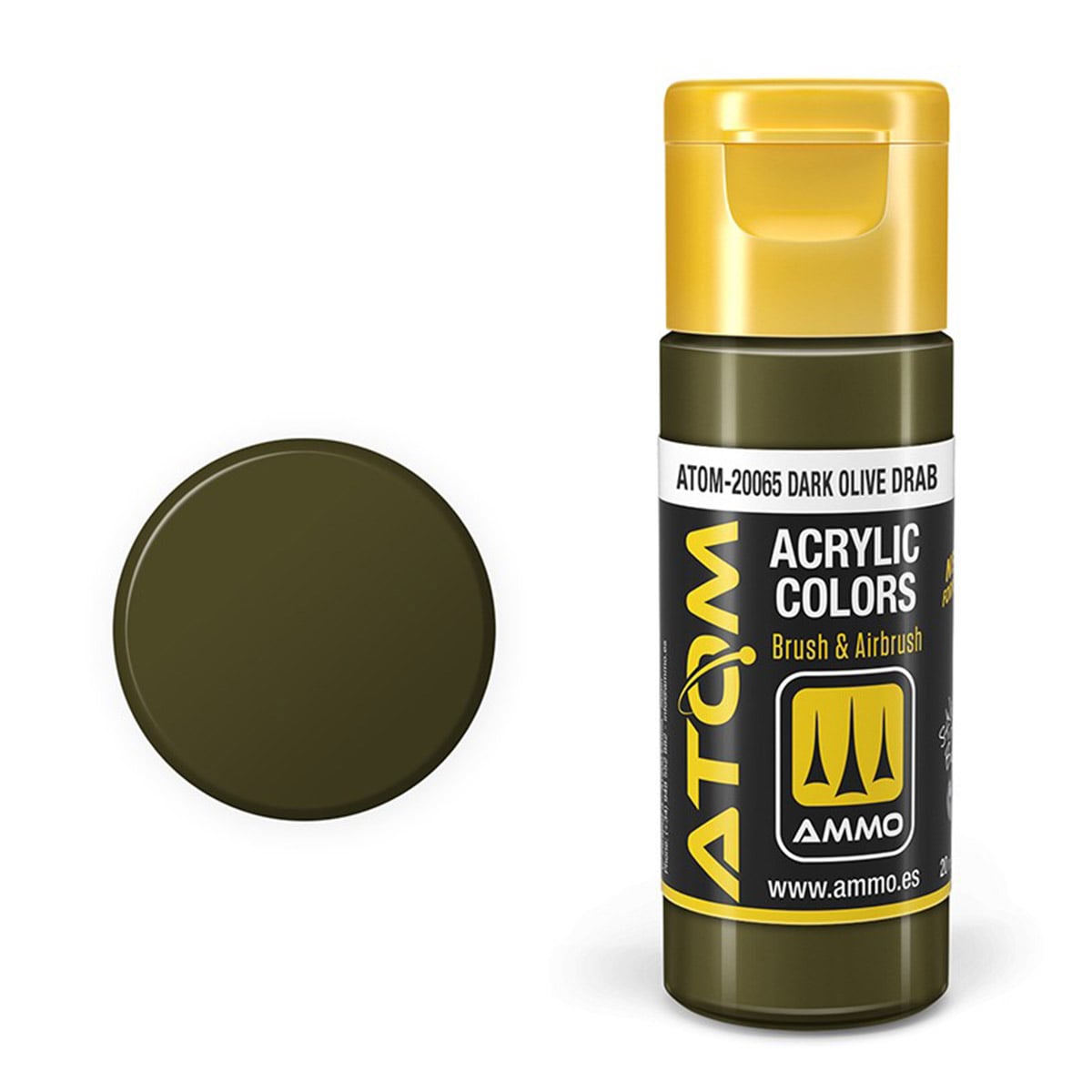 ATOM Color Acrylic Paint Dark Olive Drab ATOM-20065 • Canada's largest ...