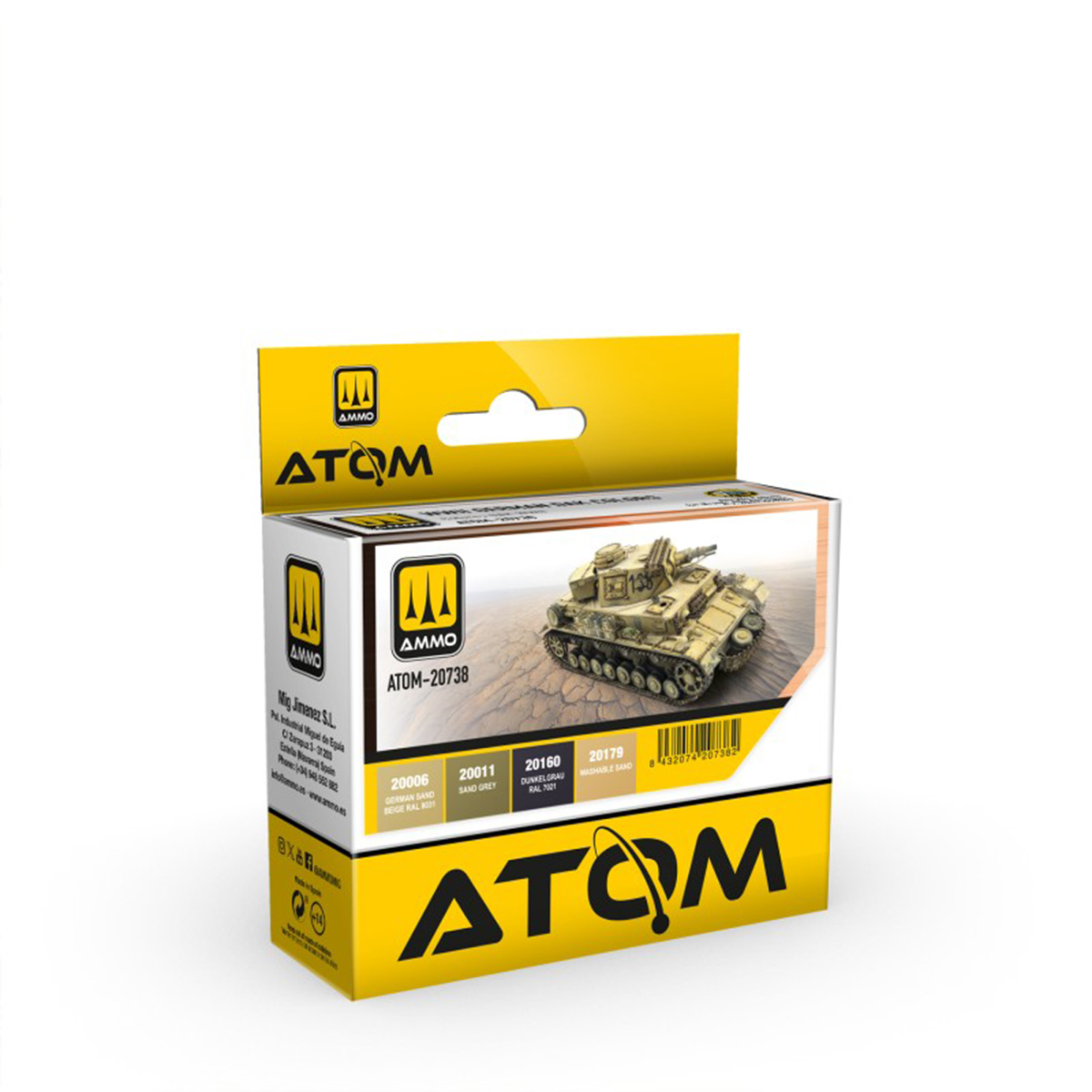 Ammo by Mig WWII German DAK Colors Paint Set ATOM-20738 • Canada's ...