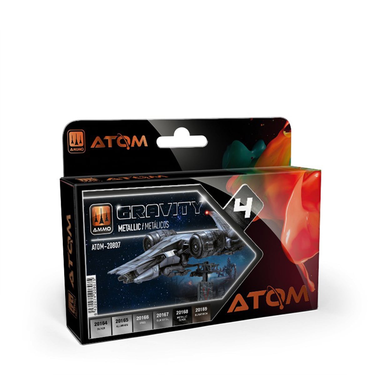 Ammo by Mig Gravity Set 4 Metallic Colors Paint Set ATOM-20807 • Canada ...
