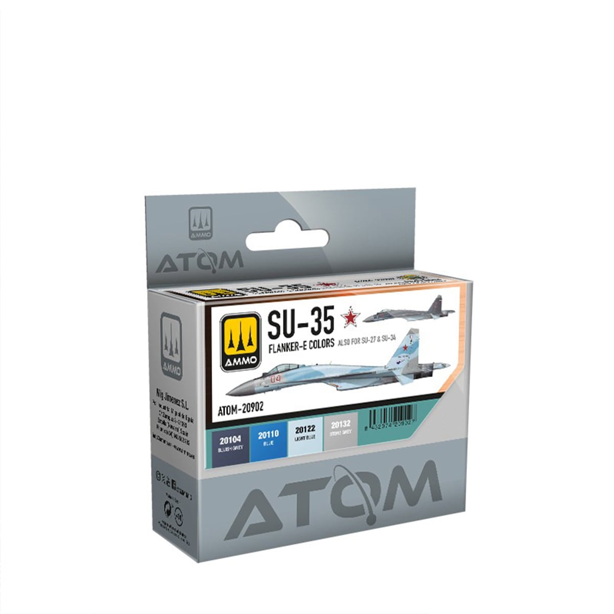 Ammo by Mig SU-35 Flanker-E Colors Paint Set ATOM-20902 • Canada's ...