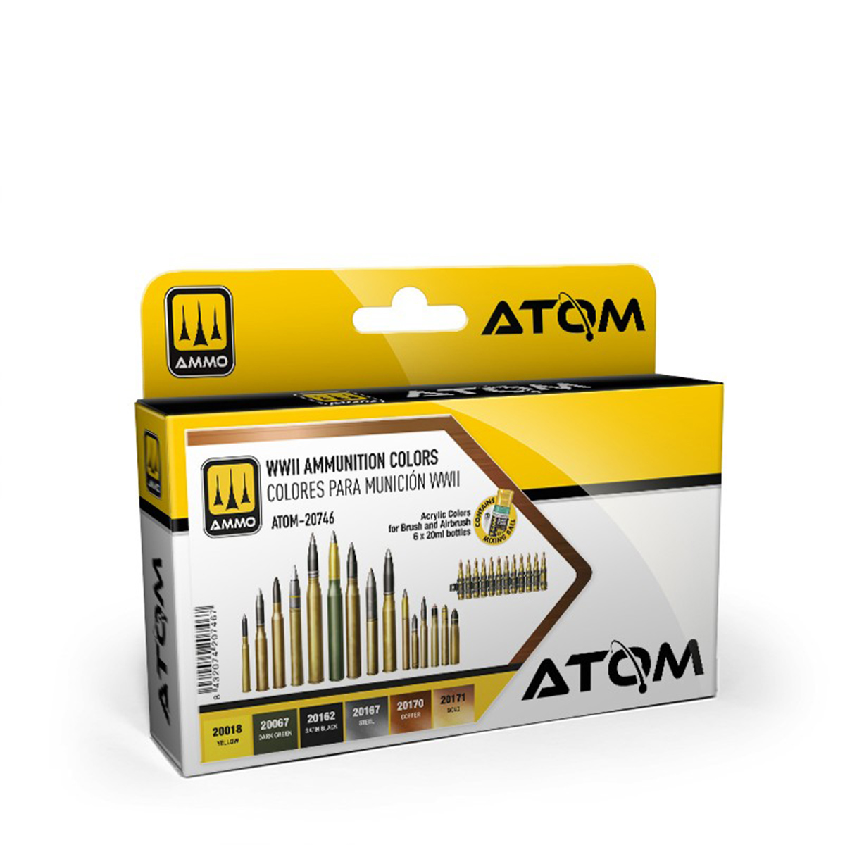 Ammo by Mig WWII Ammunition Colors Paint Set ATOM-20746 • Canada's ...