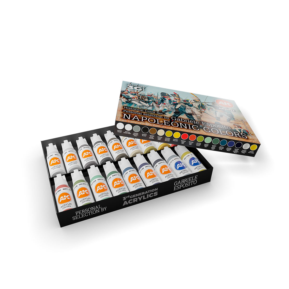 AK Interactive 3rd Generation Napoleonic Colors Paint Set AKI 11772 ...