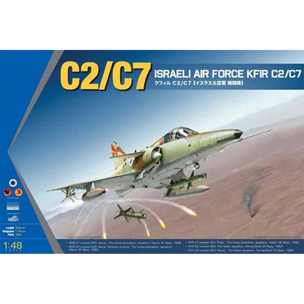 Kinetic Models Israeli Air Force KFIR C2/C7 1/48 Scale K48046 • Canada's largest selection of ...