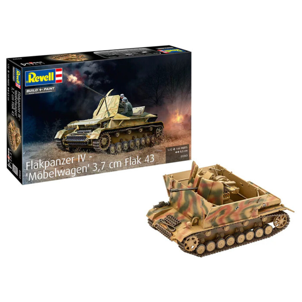 Revell Flakpanzer IV Mobelwagen 3.7cm Flak 43 1/72 Scale 03363 • Canada ...