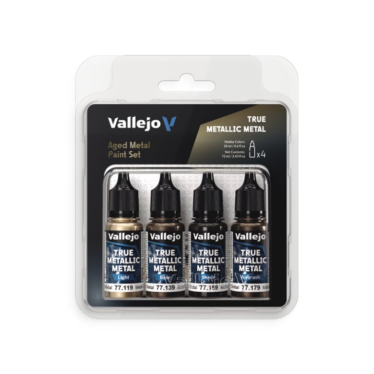 Aged Metal Paint Set True Metallic Metal Vallejo 77258 • Canada's ...
