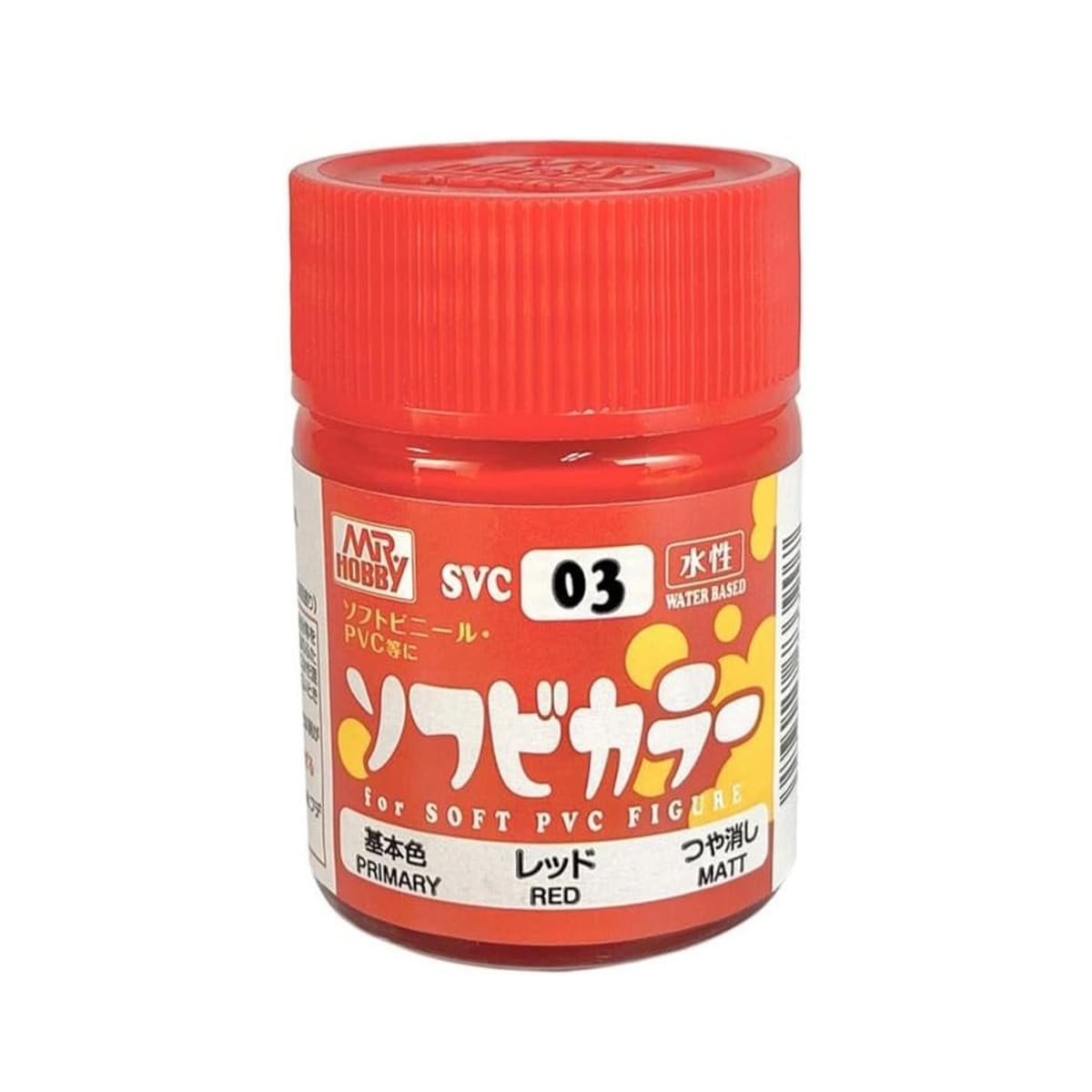 Mr Hobby Red Primary Matt for Soft PVC Plastic SVC03 • Canada's largest ...