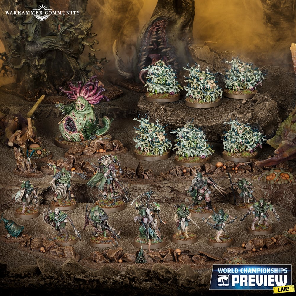 Bubonic Cell Spearhead Maggotkin of Nurgle Age of Sigmar Warhammer 70 ...
