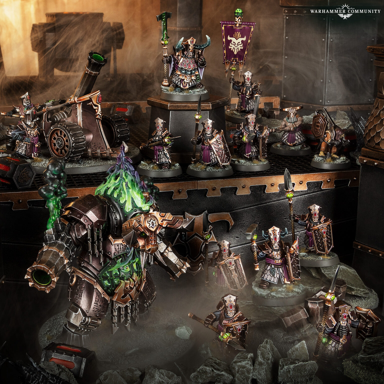 Helsmiths of Hashut Helforge Host Spearhead Age of Sigmar Warhammer 70 ...