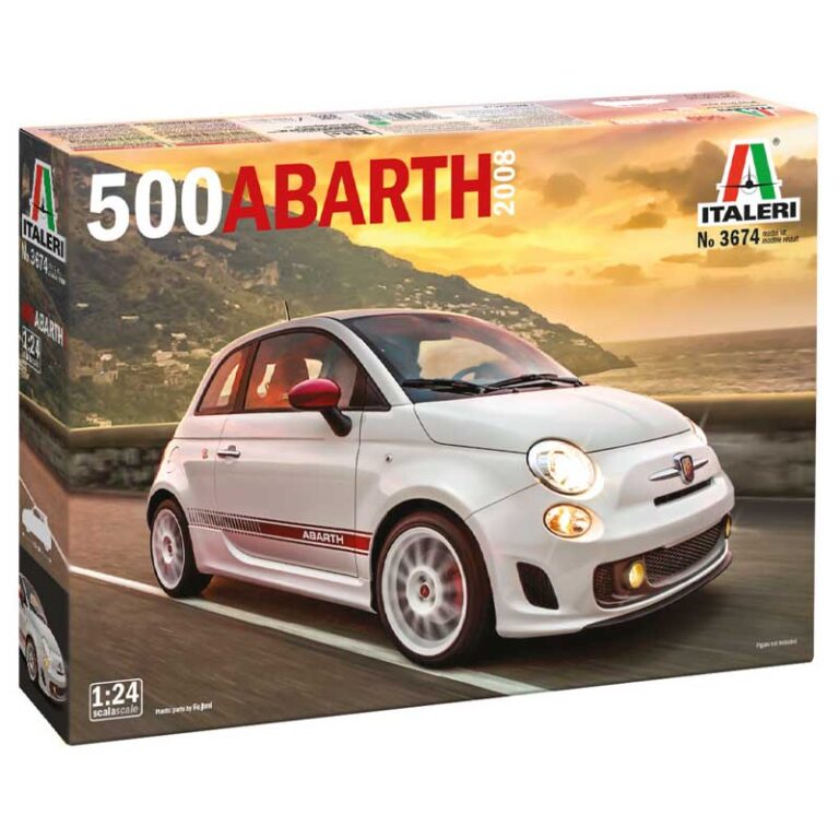 Italeri Fiat 500 Abarth 2008 1/24 Scale 3674 • Canada's largest ...