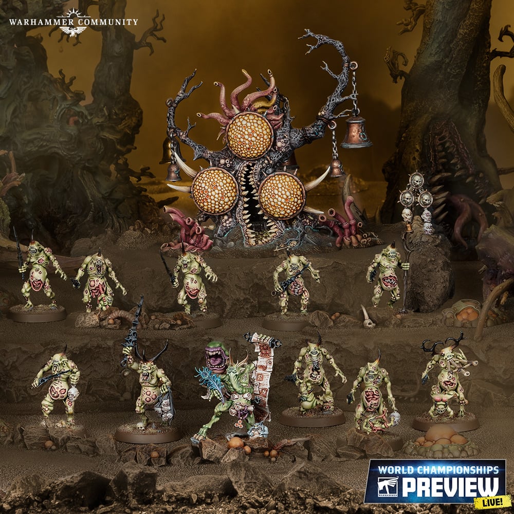 The Pustules Regiment of Renown Maggotkin of Nurgle Age of Sigmar ...
