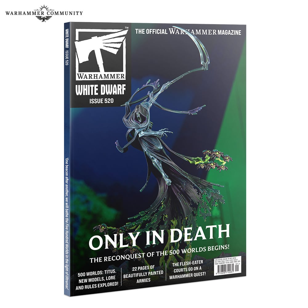 White Dwarf 520 January 2026 Only in Death 500 Worlds Warhammer WD01-60 ...