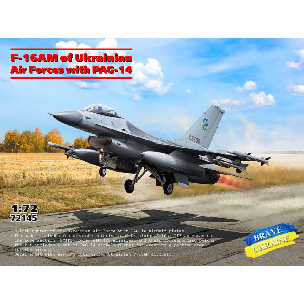 ICM F-16AM of Ukrainian Air Force with PAC-14 1/72 Scale 72145 • Canada ...