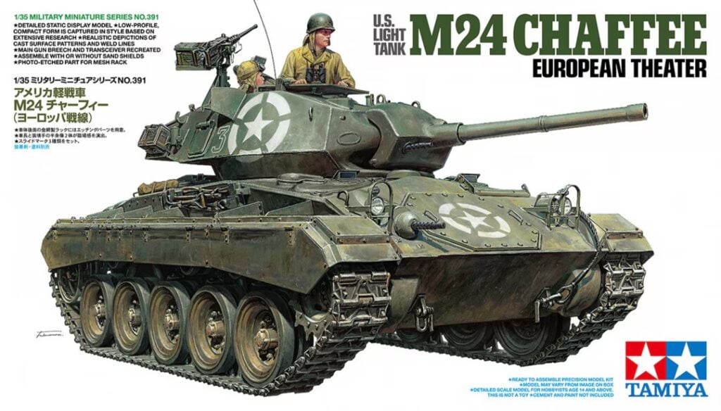 Tamiya US Light Tank M24 Chaffee European Theater 1/35 Scale 35391 Pre ...