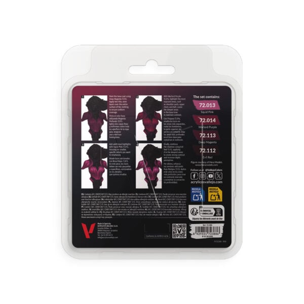 Vallejo Game Magenta Color Set of 4 72388 • Canada's largest selection ...