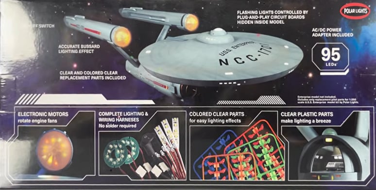 Polar Lights Lighting Kit for USS Enterprise 1/350 Scale MKA076 Pre ...